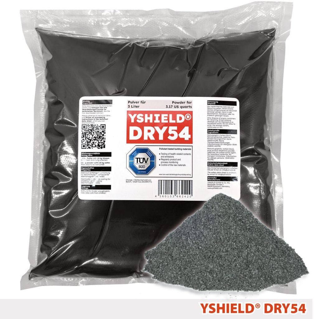 YSHIELD® DRY54 Special EMF Shielding Paint - powder for 5L